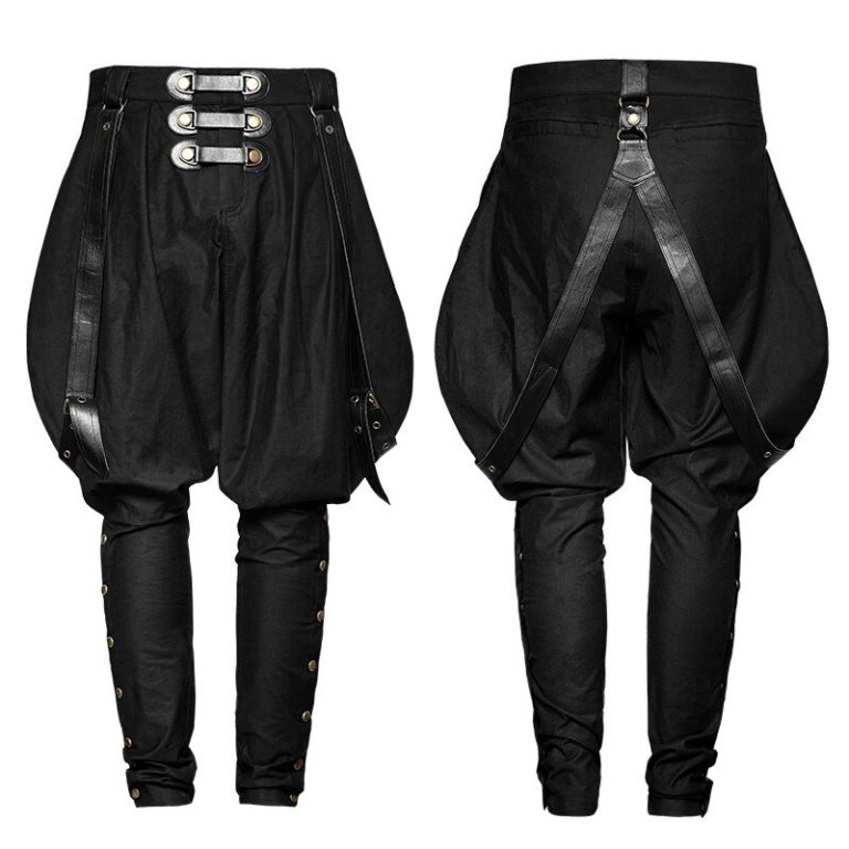 Punk Rave Leather Pants - CyberPunk Clothing